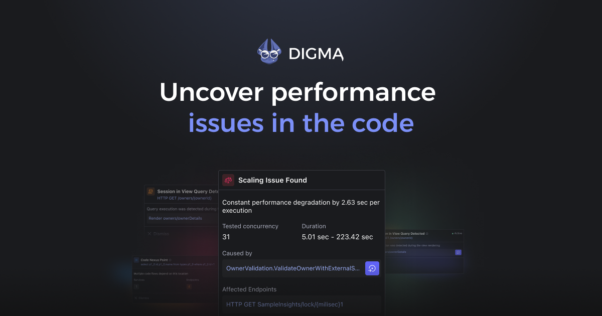 Uncover performance issues in the code